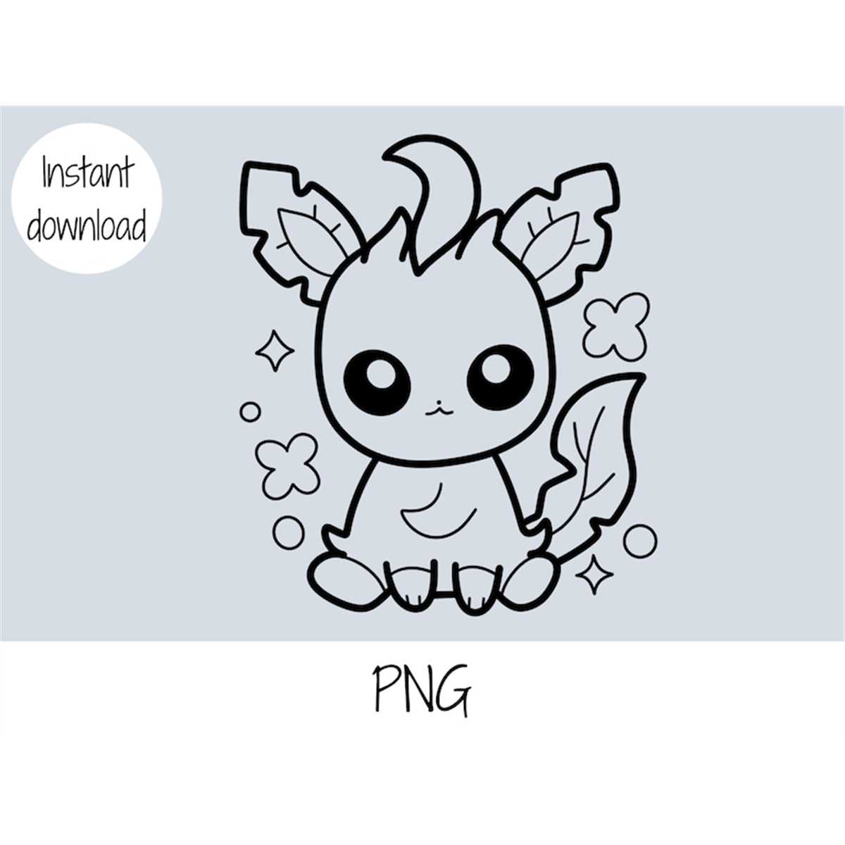 Poke outline png anime Cut Files for Cricut Instant Download | Inspire ...