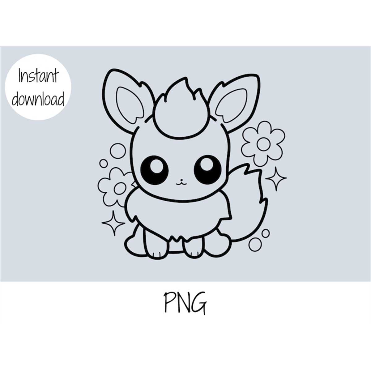 Poke outline png anime Cut Files for Cricut Instant Download | Inspire ...