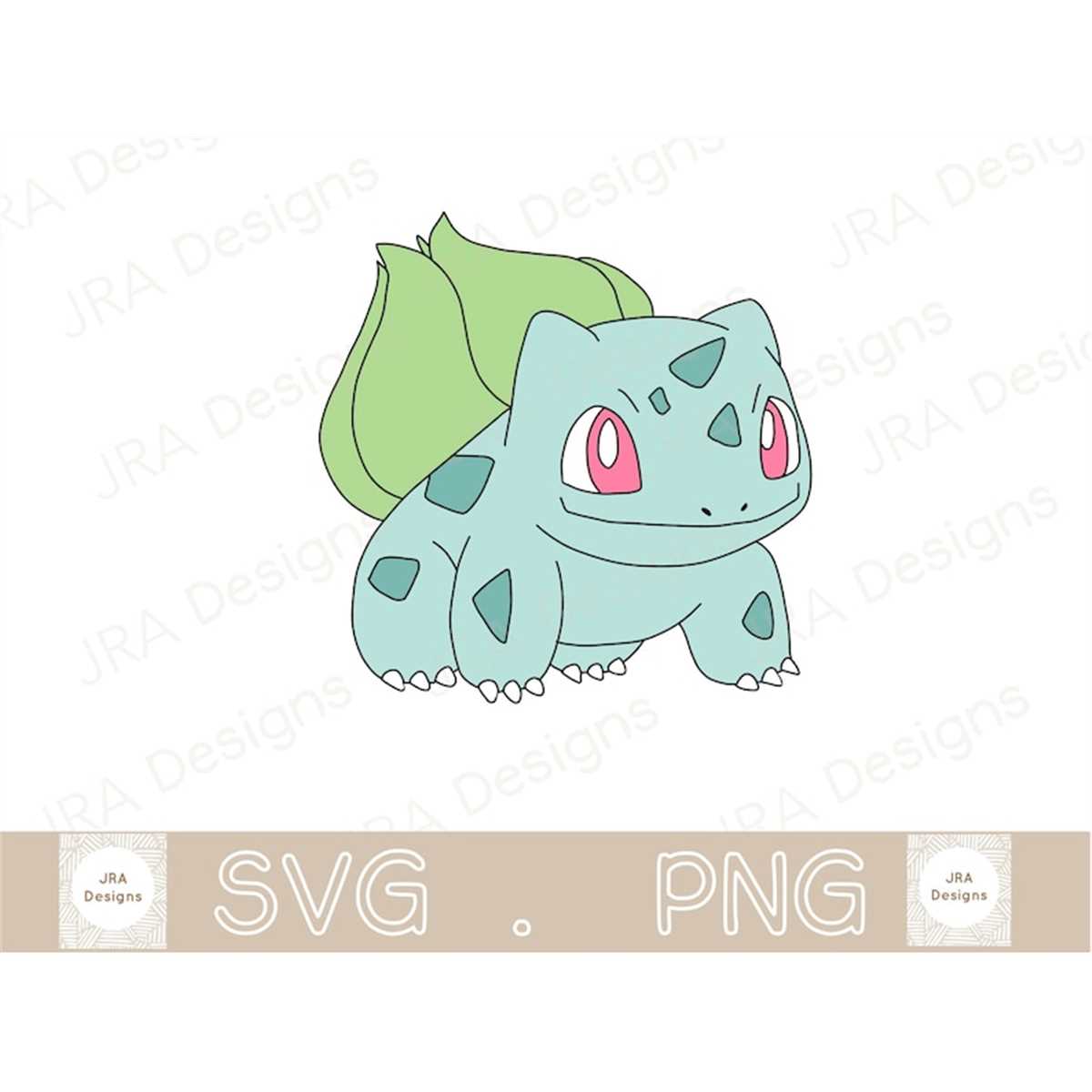 Bulbasaur SVG & PNG Pokemon SVG - Cricut cut file | Inspire Uplift
