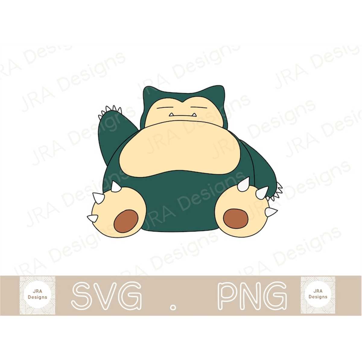 Snorlax SVG & PNG, Pokemon SVG - Cricut cut file | Inspire Uplift
