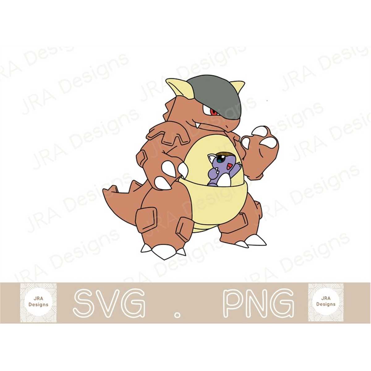 Kangaskhan SVG & PNG, Pokemon SVG - Cricut cut file | Inspire Uplift