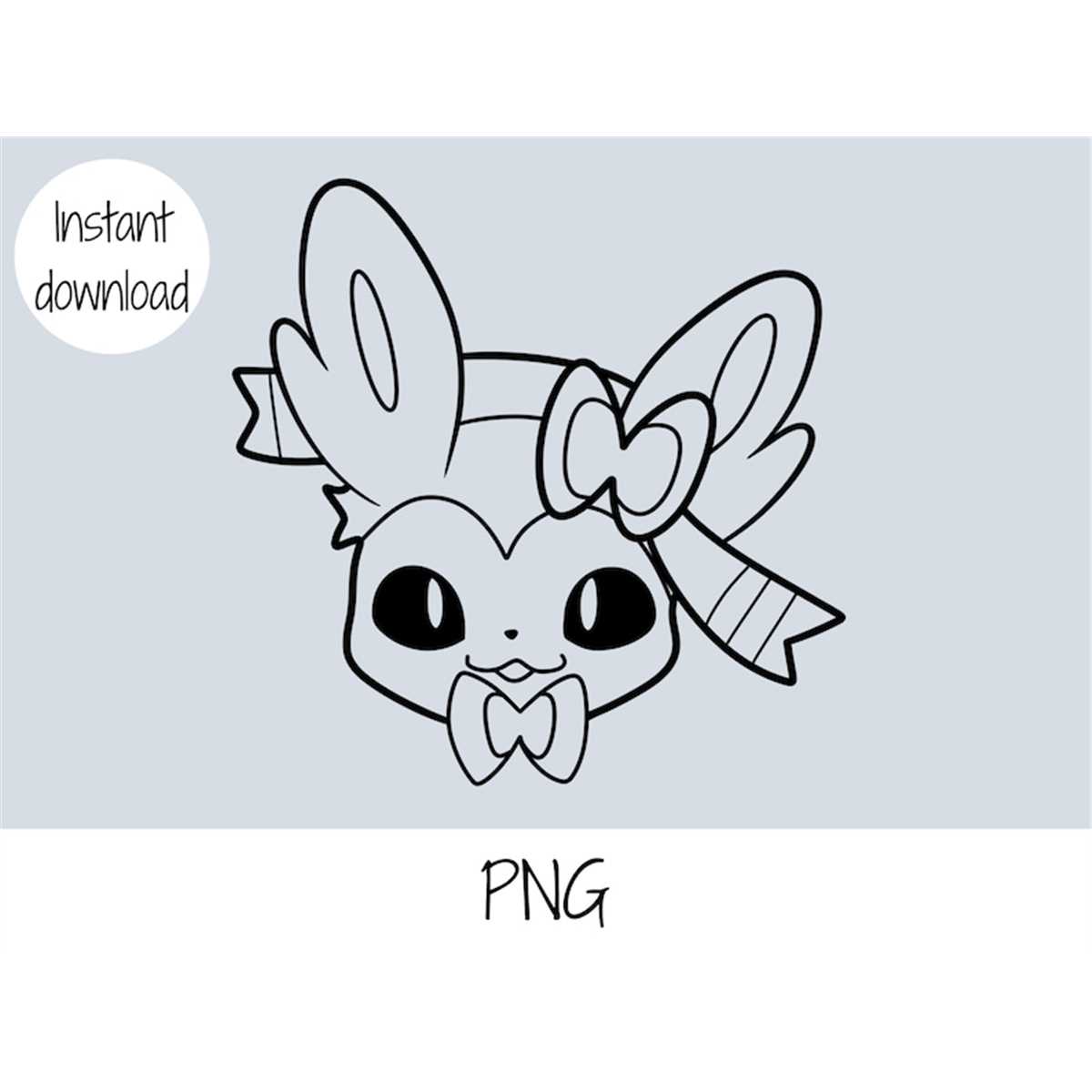 Poke outline png anime Cut Files for Cricut Instant Download | Inspire ...