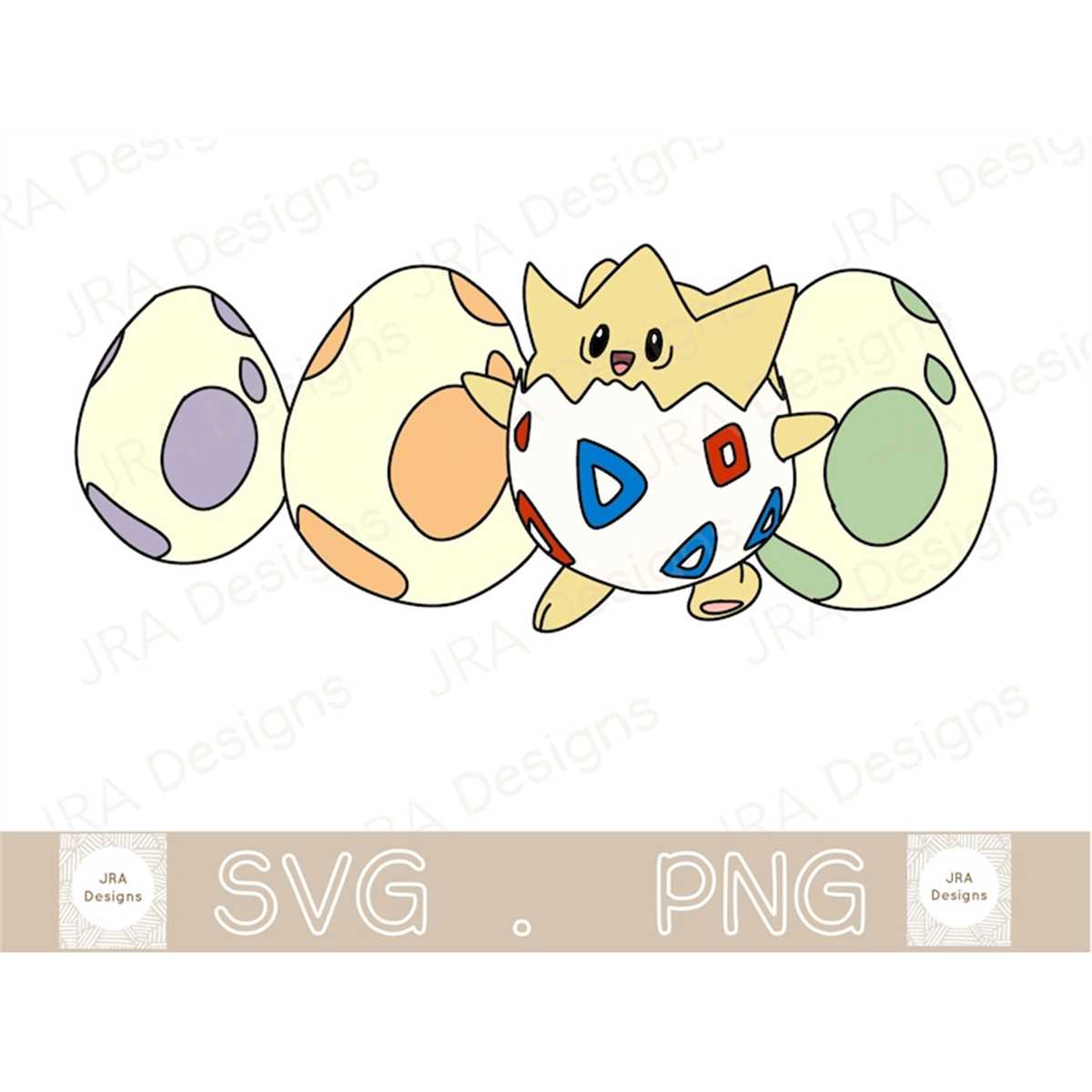 Togepi SVG & PNG, Pokemon SVG - Cricut cut file | Inspire Uplift