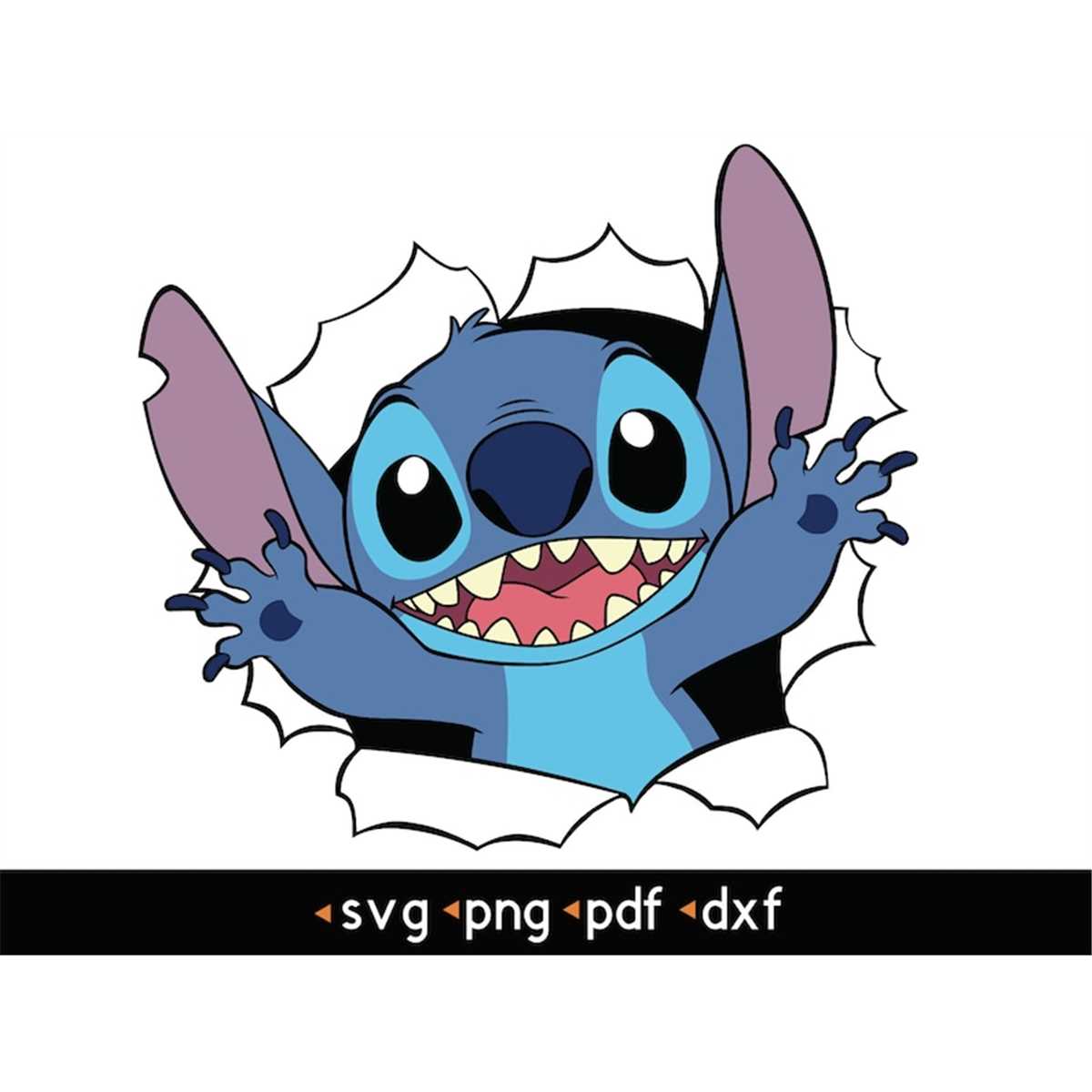 Stitch- 6 svg, png, pdf, dxf | Inspire Uplift
