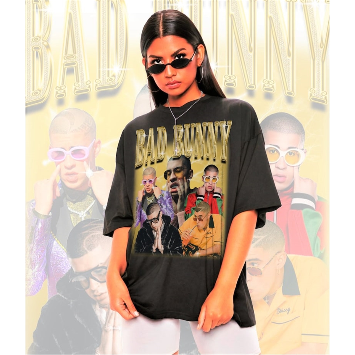 Retro Bad Bunny Shirt -Vintage Bad Bunny Shirt,Bad Bunny Hom | Inspire ...