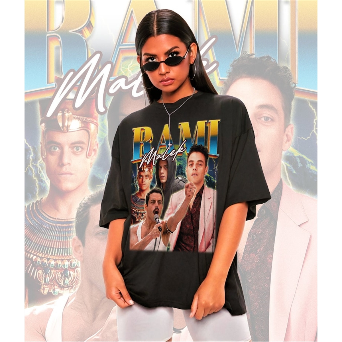 Retro Rami Malek Shirt -Rami Malek Tshirt,Rami Malek T-shirt | Inspire ...