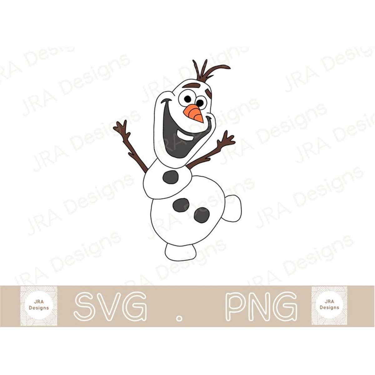 Olaf (2) SVG & PNG - Cricut cut file | Inspire Uplift