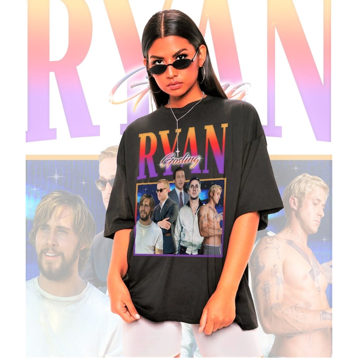 Retro Ryan Gosling Shirt -Ryan Gosling Homage Tshirt,Ryan Go | Inspire ...