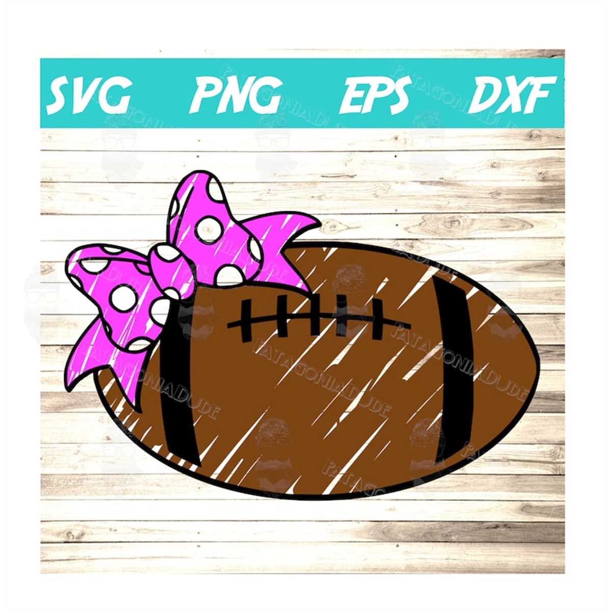 Football Bow SVG | Inspire Uplift