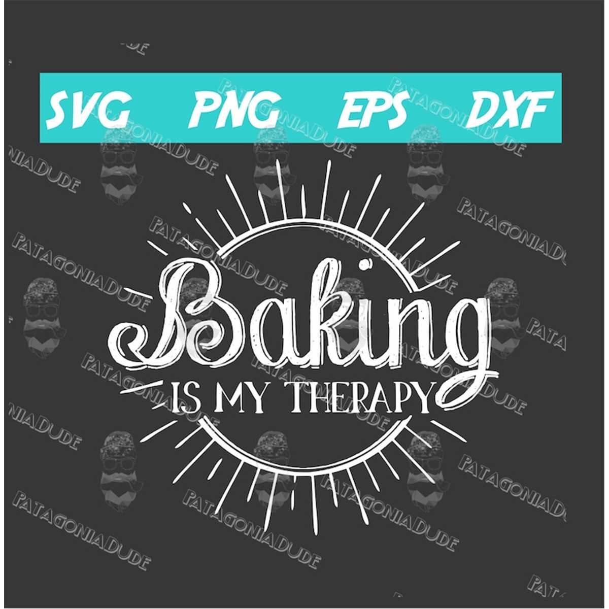 Baking is my Therapy SVG | Inspire Uplift
