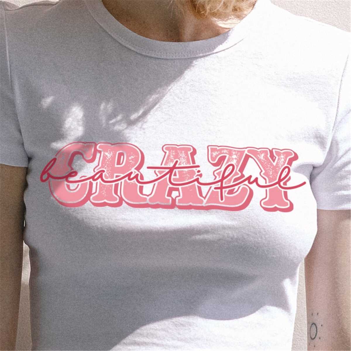 Beautiful Crazy SVG PNG | Inspire Uplift