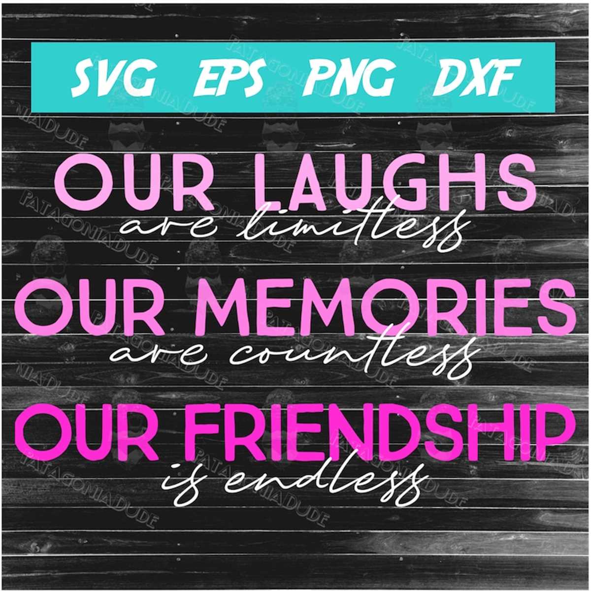Friends SVG, Laughs are Limitless | Inspire Uplift
