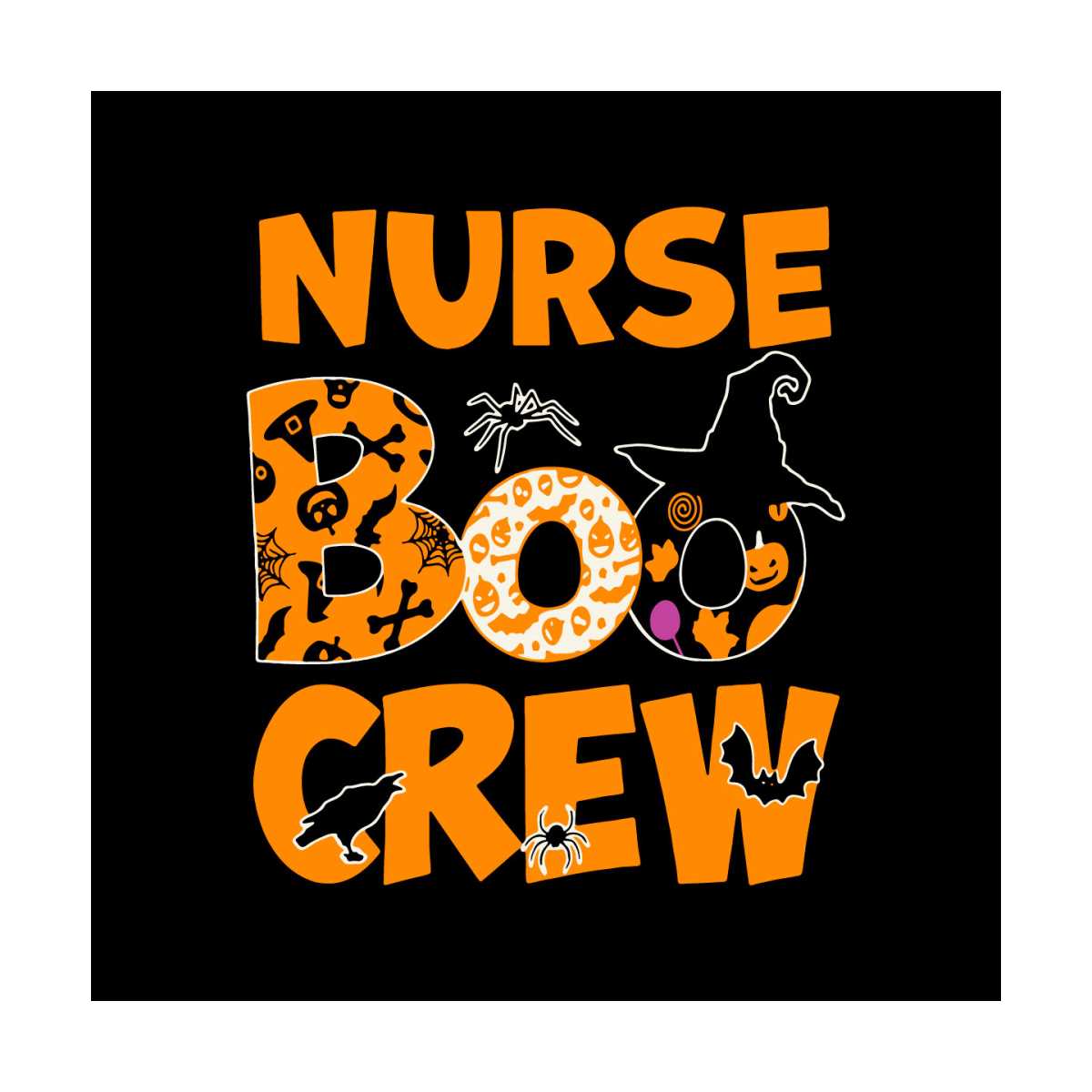 Nurse Boo Crew Halloween Nurse Vector Svg, Halloween Nurse G | Inspire ...