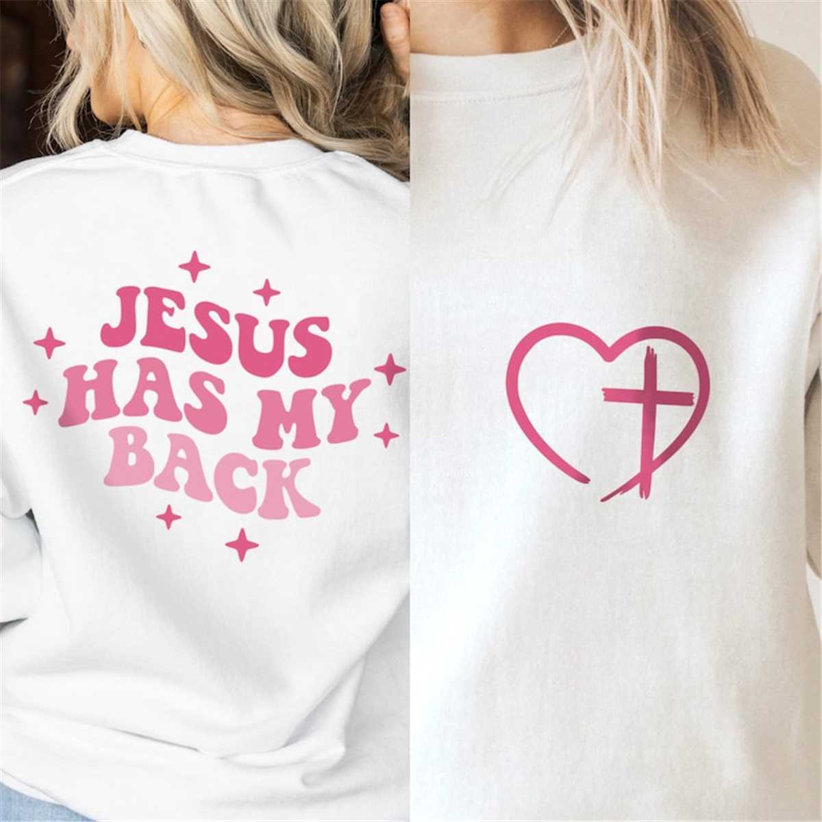 Jesus has my Back SVG PNG | Inspire Uplift