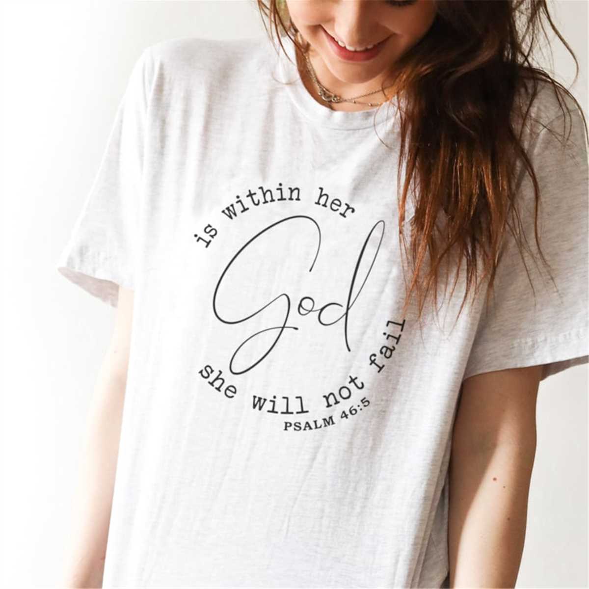 god is within her she will not fail svg - Inspire Uplift