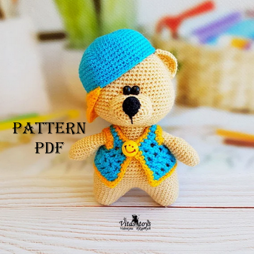 Toy Teddy Bear amigurumi crochet pattern | Inspire Uplift