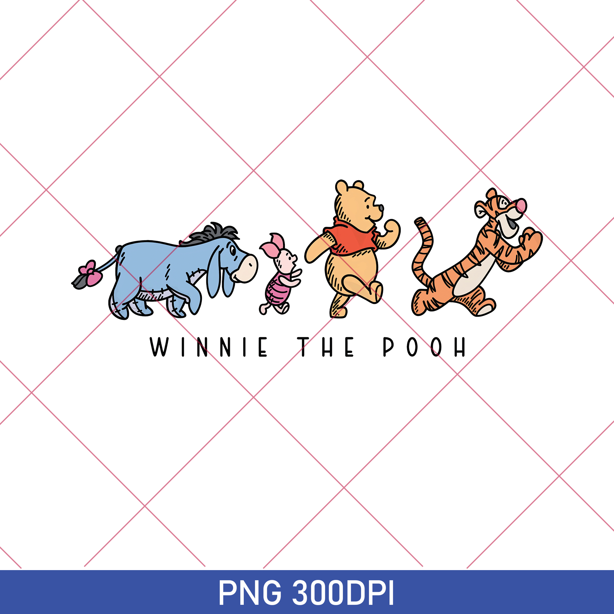 Winnie The Pooh PNG, Vintage Winnie Pooh and Friends PNG, Cl | Inspire ...