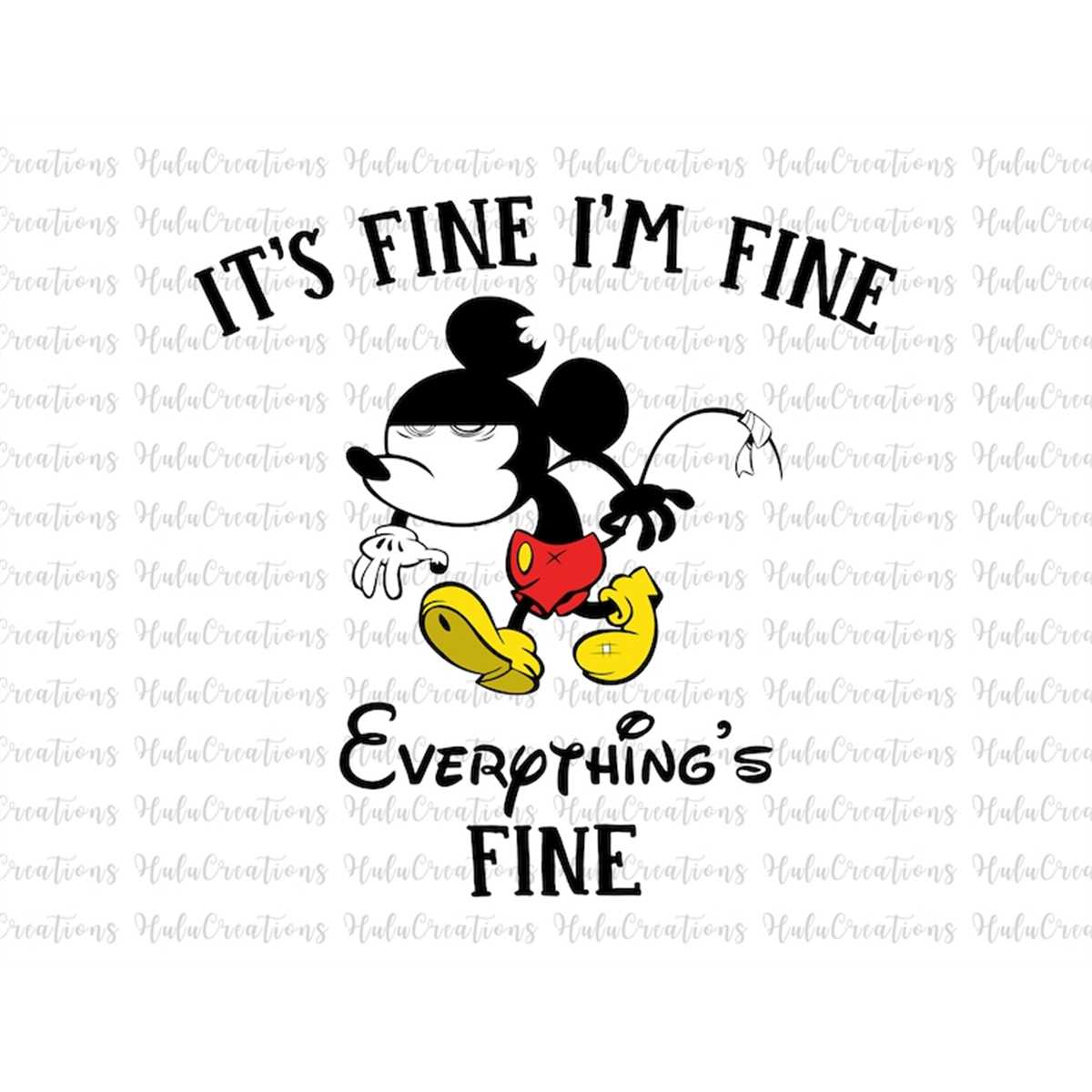 Funny It's Fine I'm Fine Everything's Fine Svg, Svg, Png Fil | Inspire ...