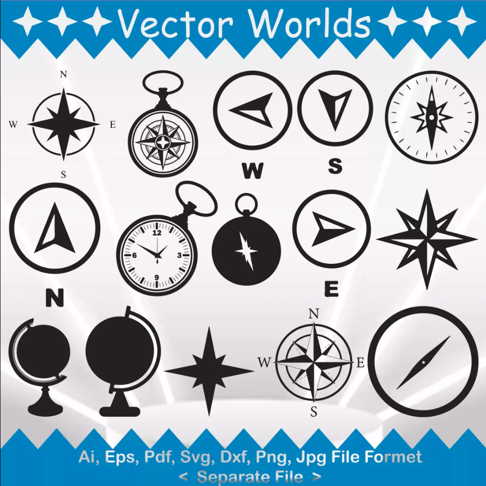 Compass svg, Compasss SVG, Compass, East, SVG, ai, pdf, eps, - Inspire ...