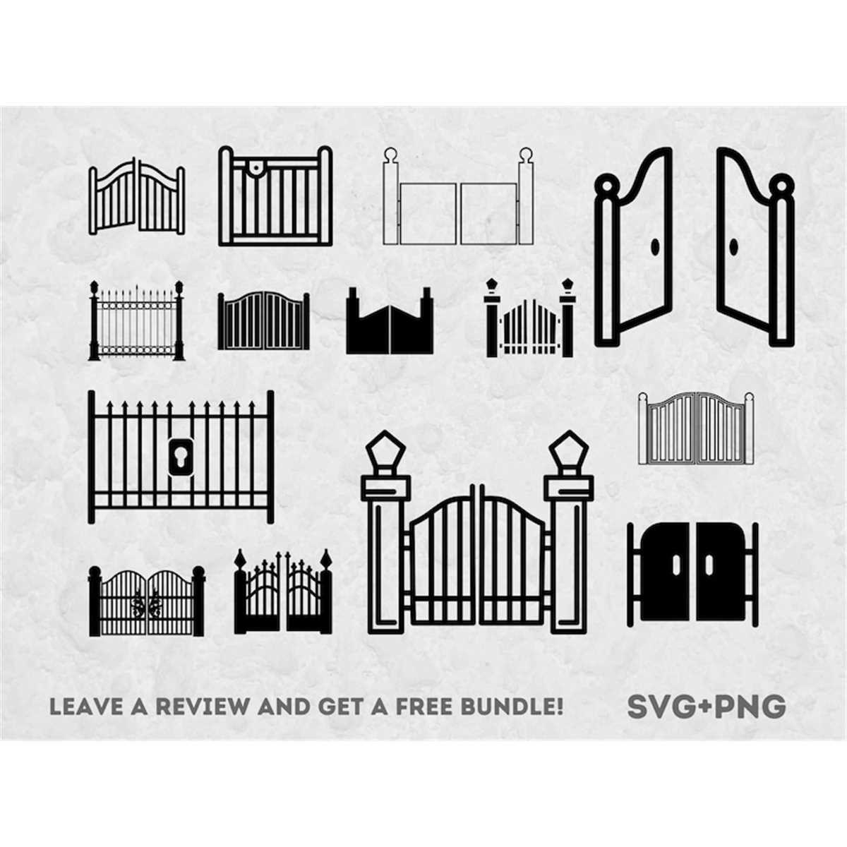 Gate SVG, Fence Svg, Svg Files for Cricut, Garden SVG, Farmh - Inspire ...