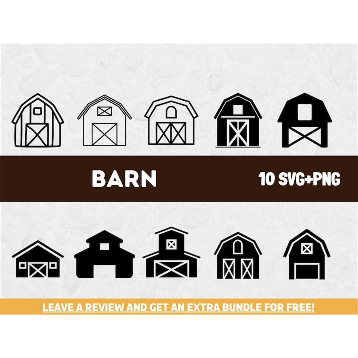 Barn Svg Bundle, SVG Files for Cricut, Farmhouse Svg, Buildi | Inspire ...