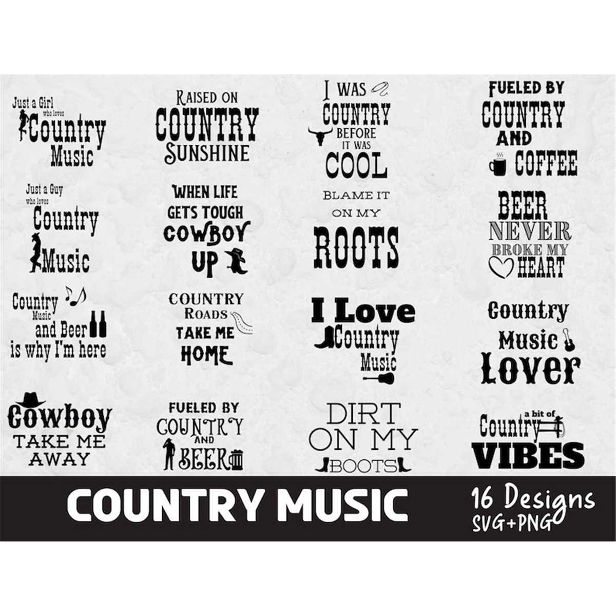 Country Music SVG, Western svg, SVG Files For Cricut, Countr | Inspire ...