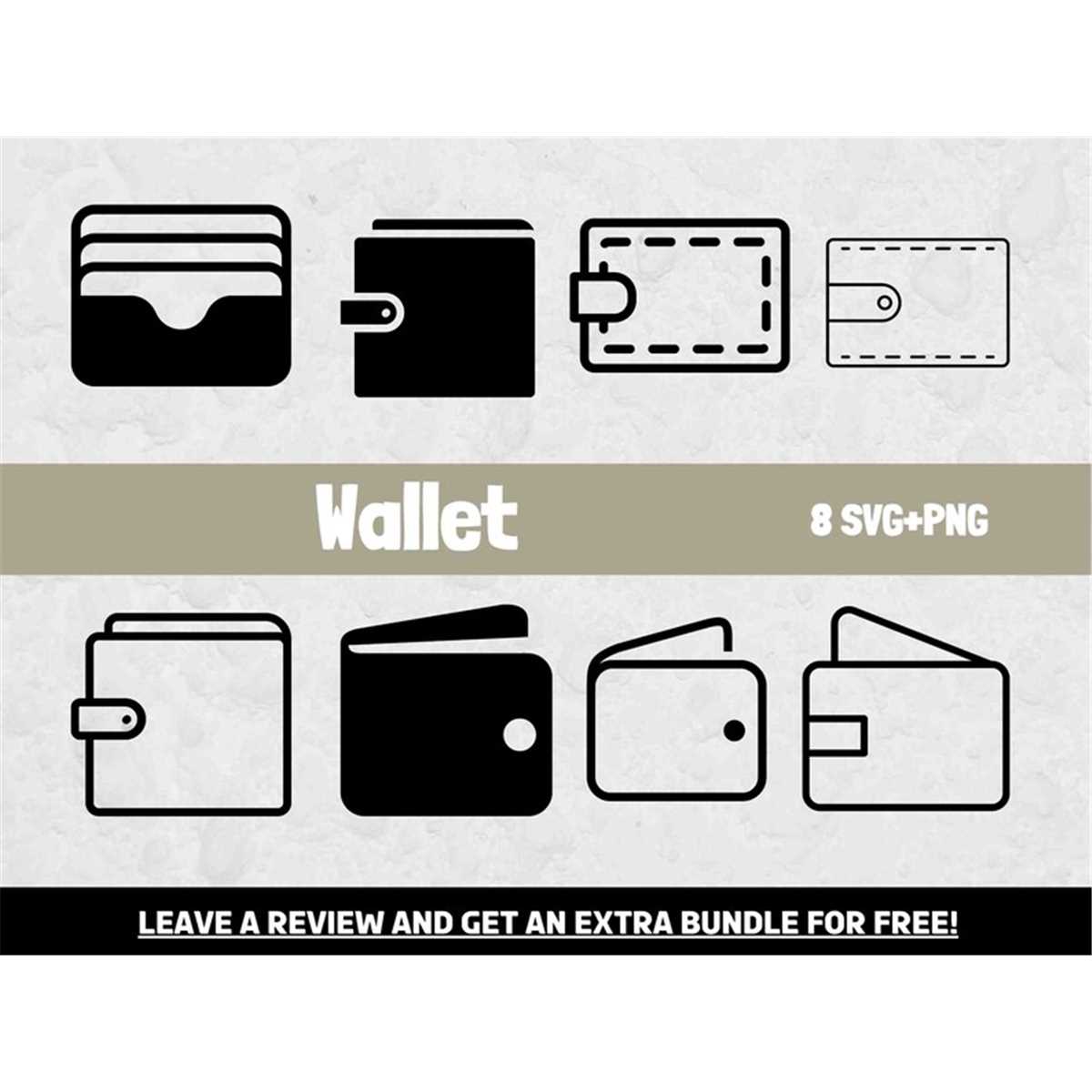 Wallet SVG Bundle, Money Svg, SVG files for Cricut, Wallet C | Inspire ...