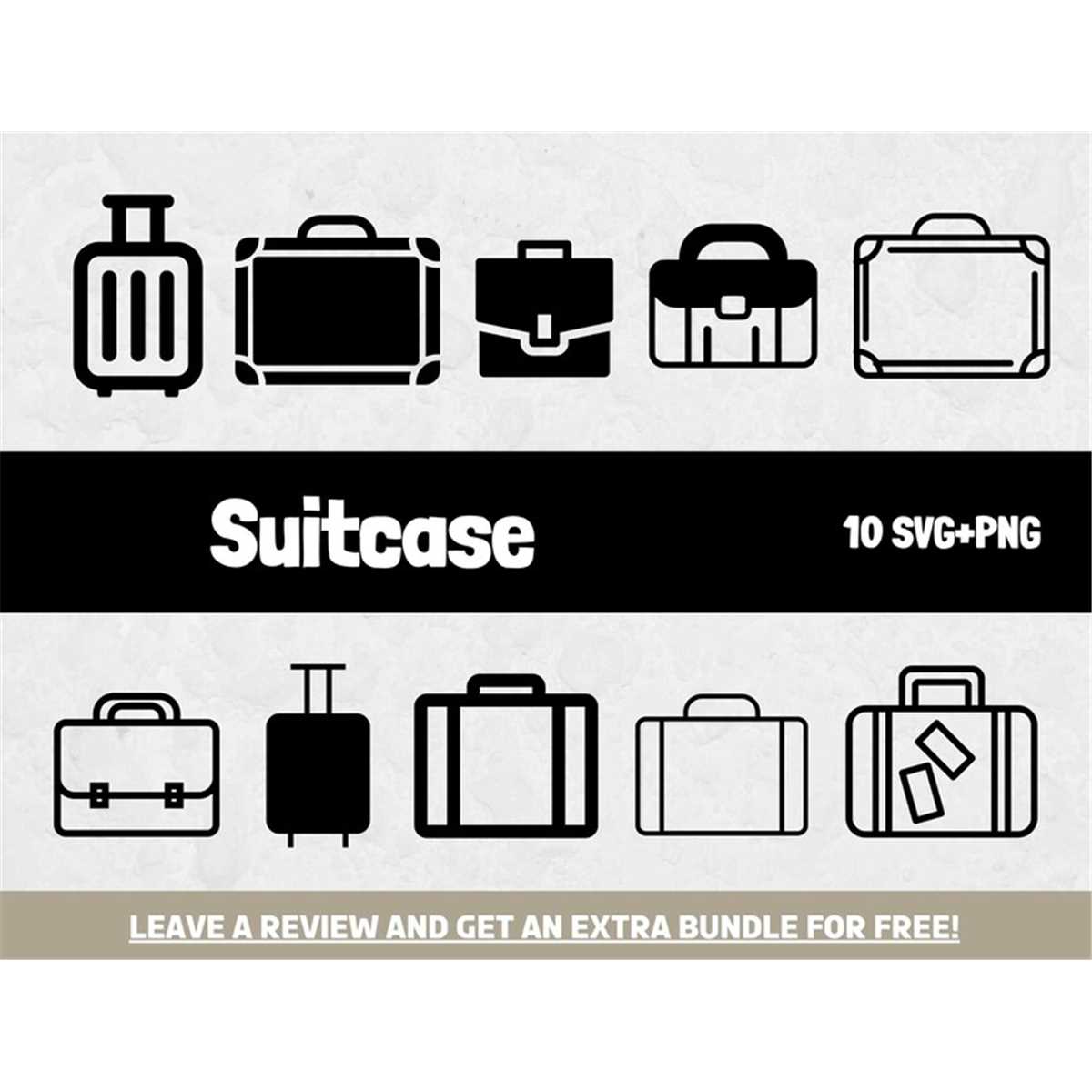 Suitcase SVG Bundle, Luggage Svg, Suitcase Clipart, Travel s | Inspire ...