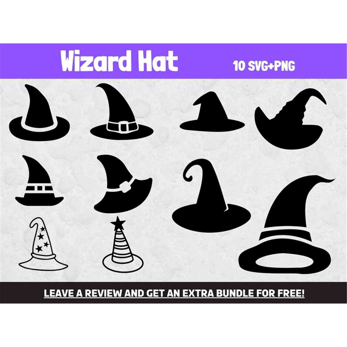 Wizard Hat SVG, Wizard Svg, Svg files for Cricut, Magic Svg, | Inspire ...