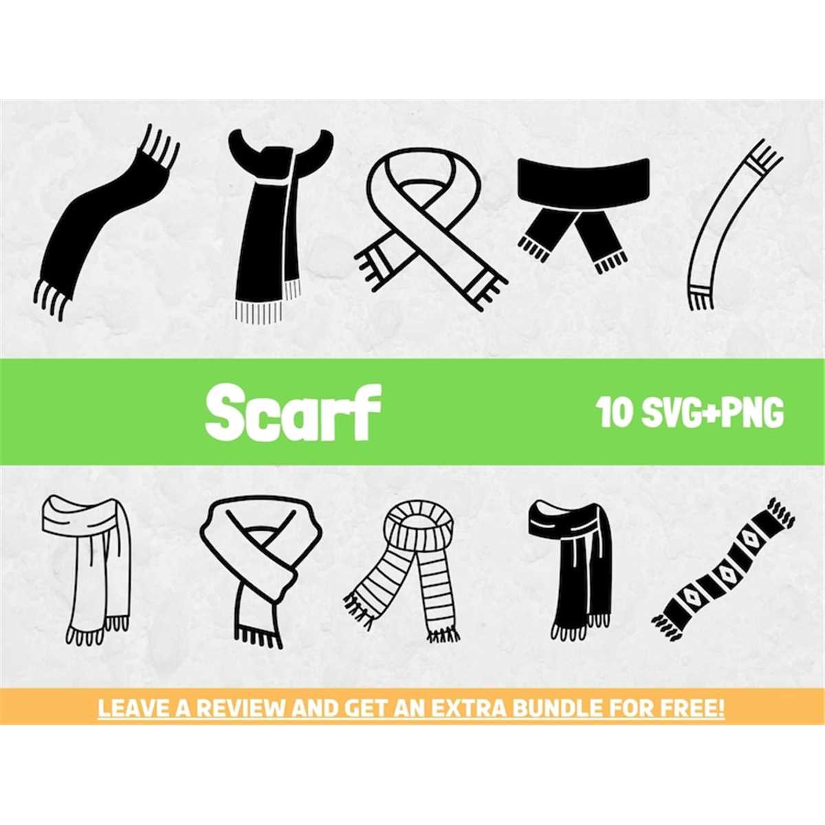 Scarf Svg Bundle, Clothing Svg, Women's Wear Svg, Svg Files | Inspire ...