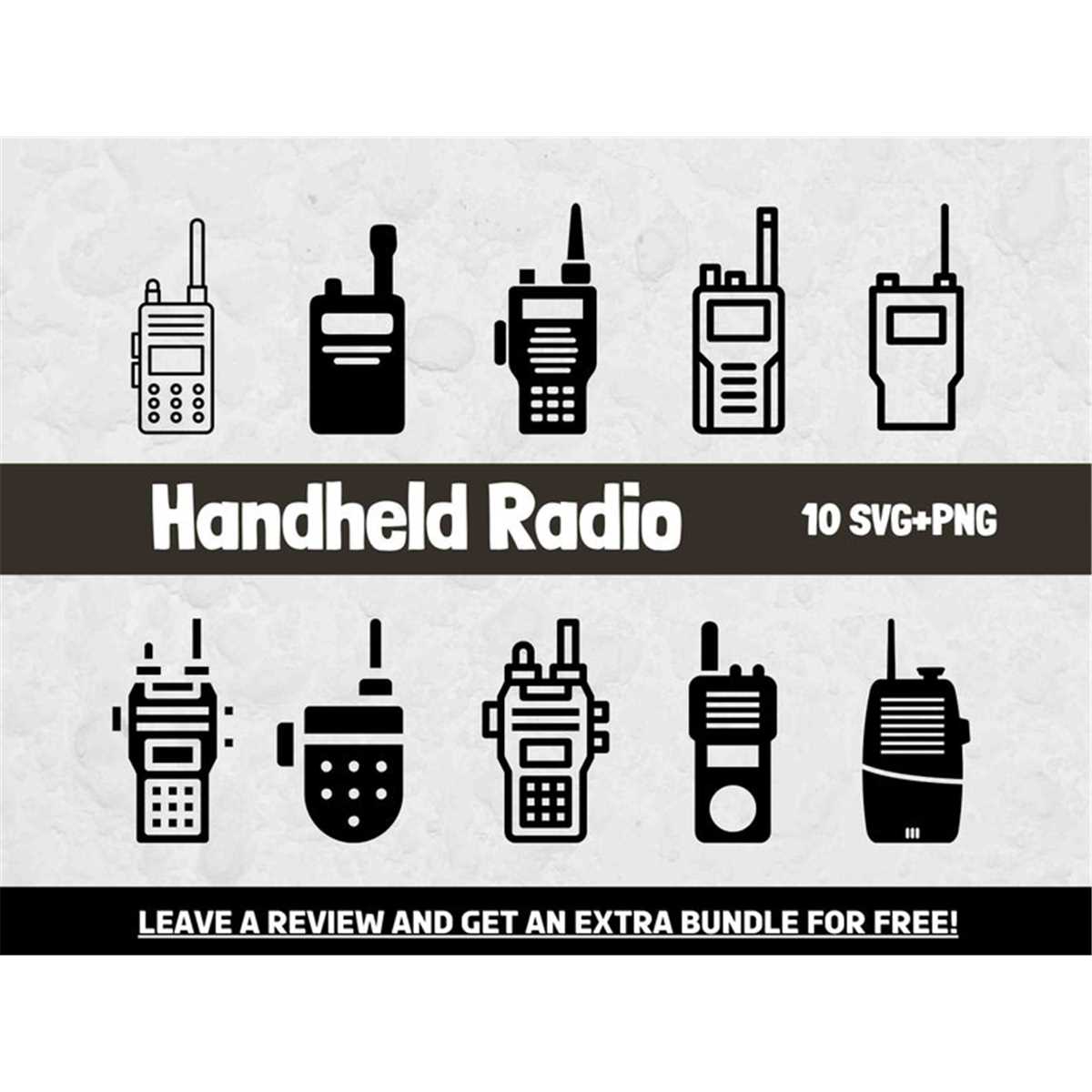 Handheld Radio SVG, Hunting Svg, Svg files for Cricut, Walki | Inspire ...