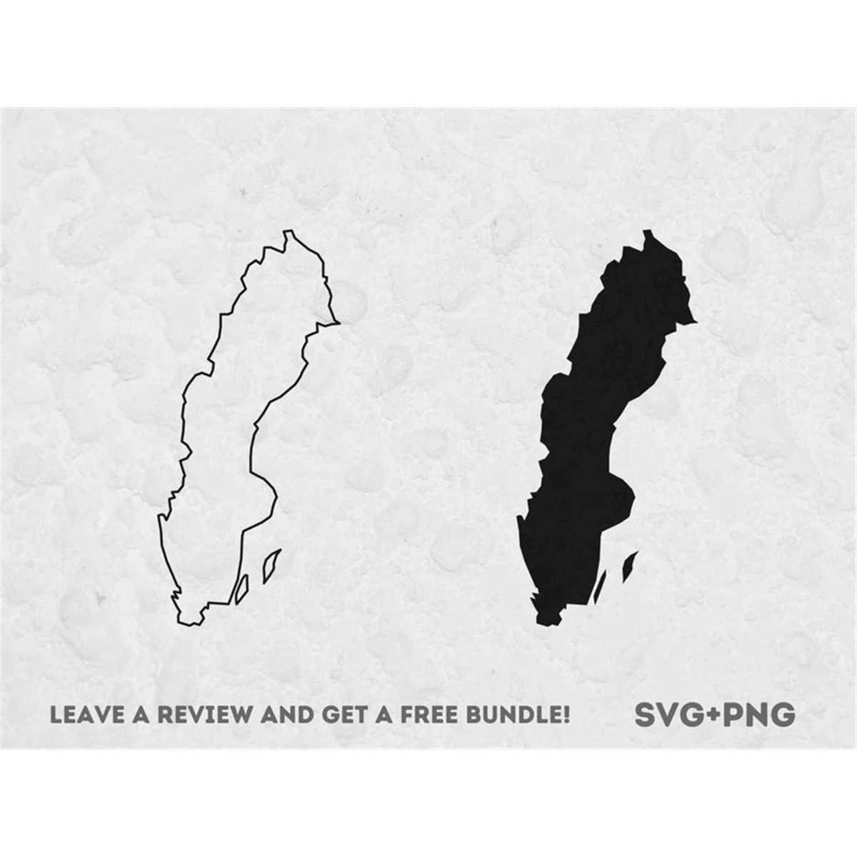Sweden SVG, Sweden Outline Svg, Svg files for Cricut, Map of | Inspire ...