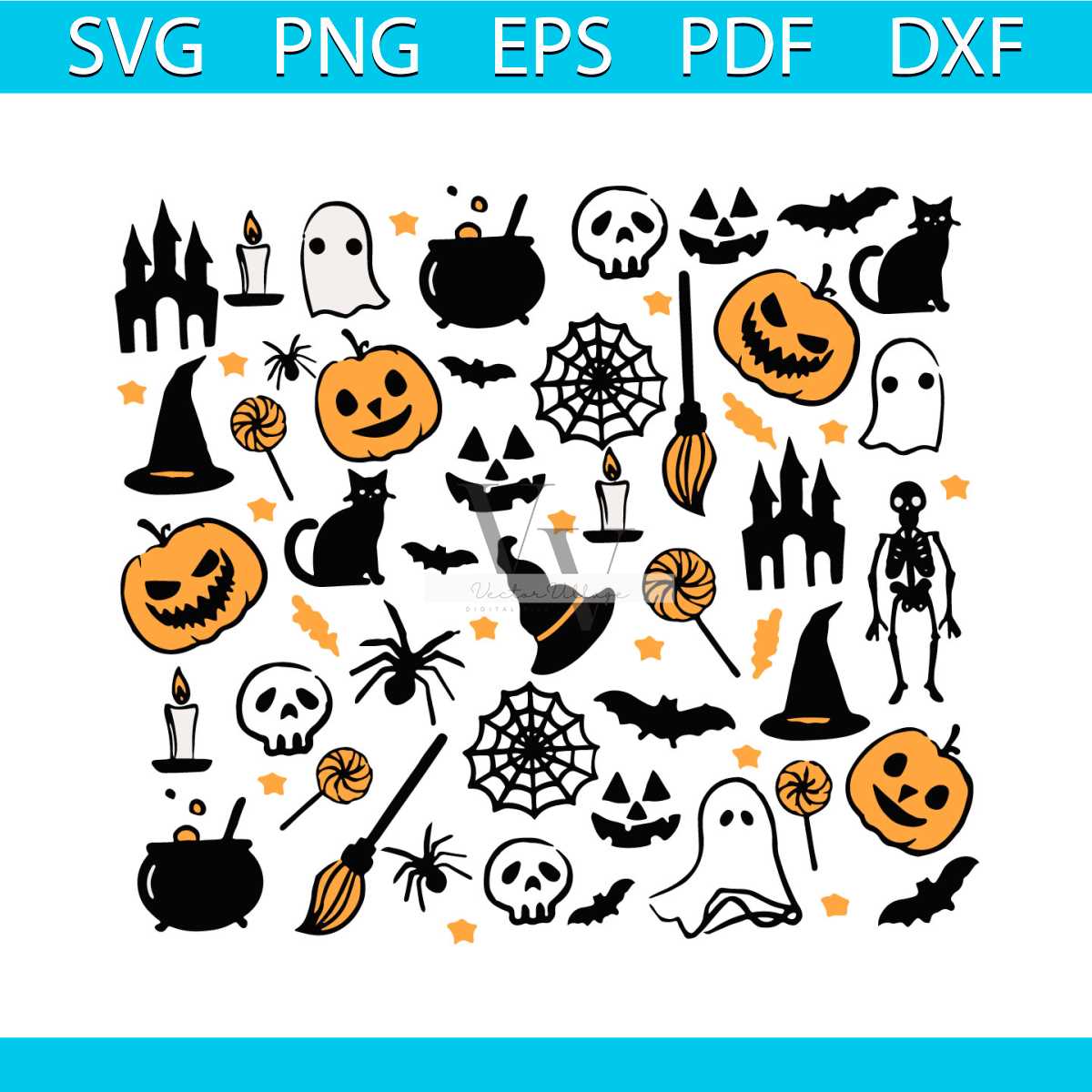 Cute Halloween Theme for Women Svg, Cat Halloween Svg, Hallo | Inspire ...