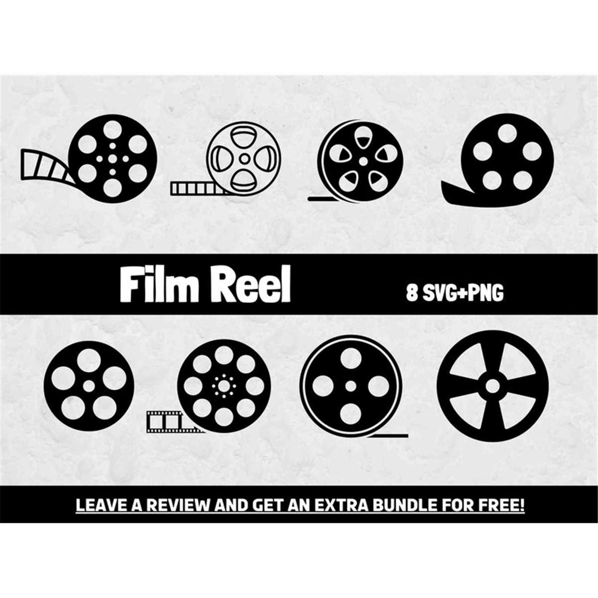 Film Reel SVG Bundle, SVG Files for Cricut, Movie clipart, M | Inspire ...