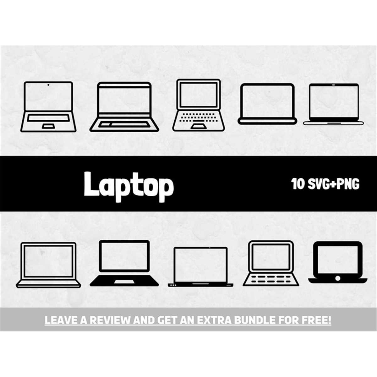 Laptop SVG Bundle, SVG Files for Cricut, Computer clipart, P | Inspire ...
