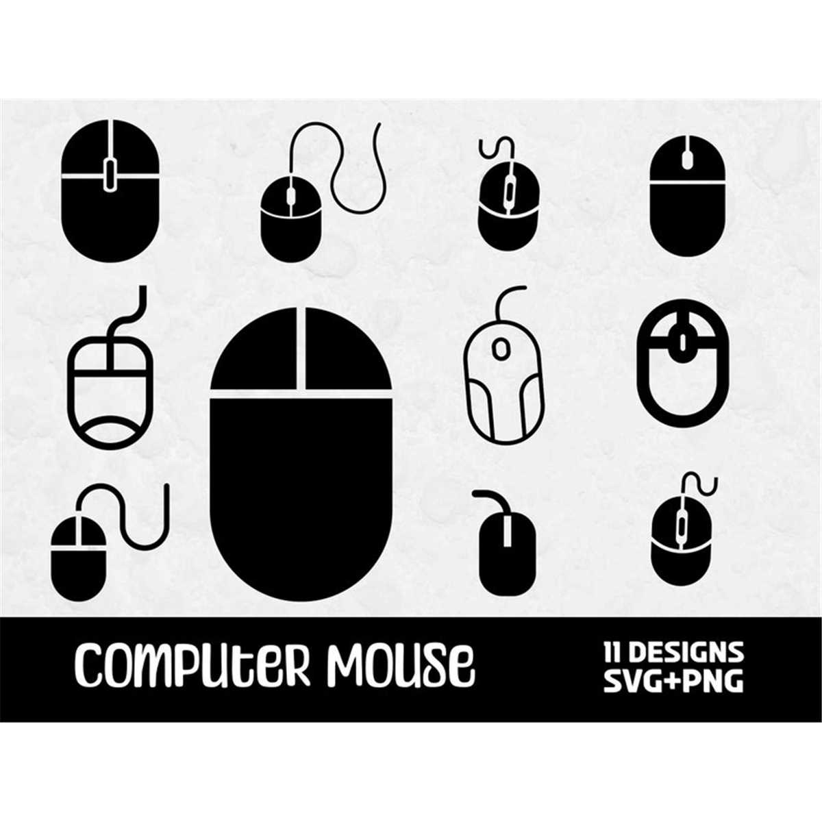 Computer Mouse SVG Bundle, SVG Files for Cricut, Computer cl | Inspire ...