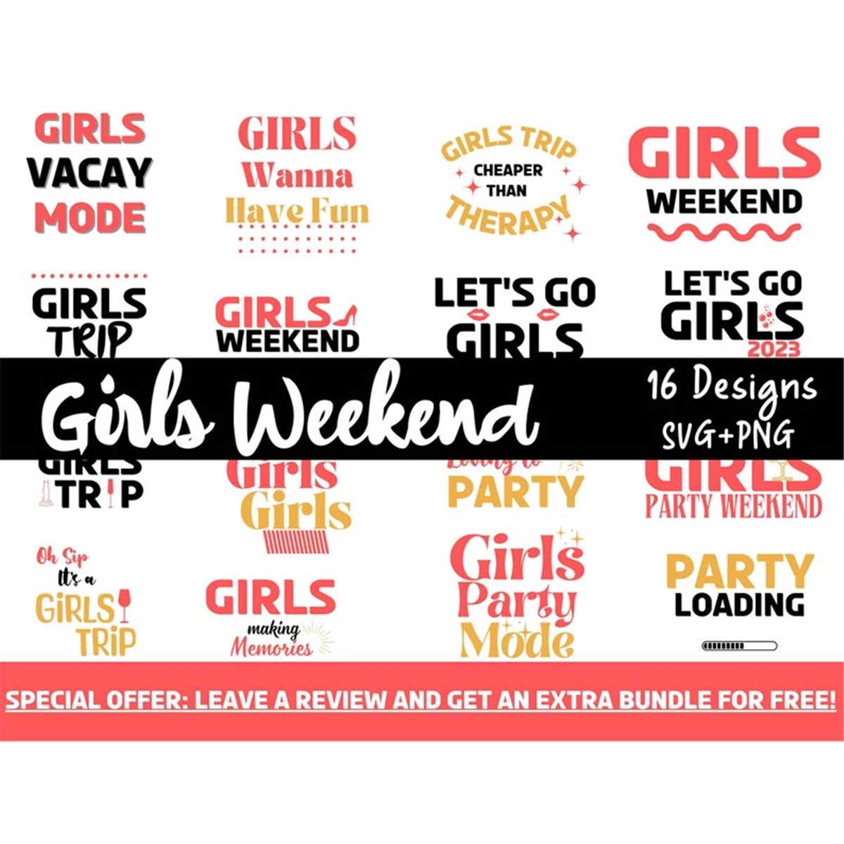 Girls Weekend SVG, Svg Files for Cricut, Girl Trip Png, Girl | Inspire ...