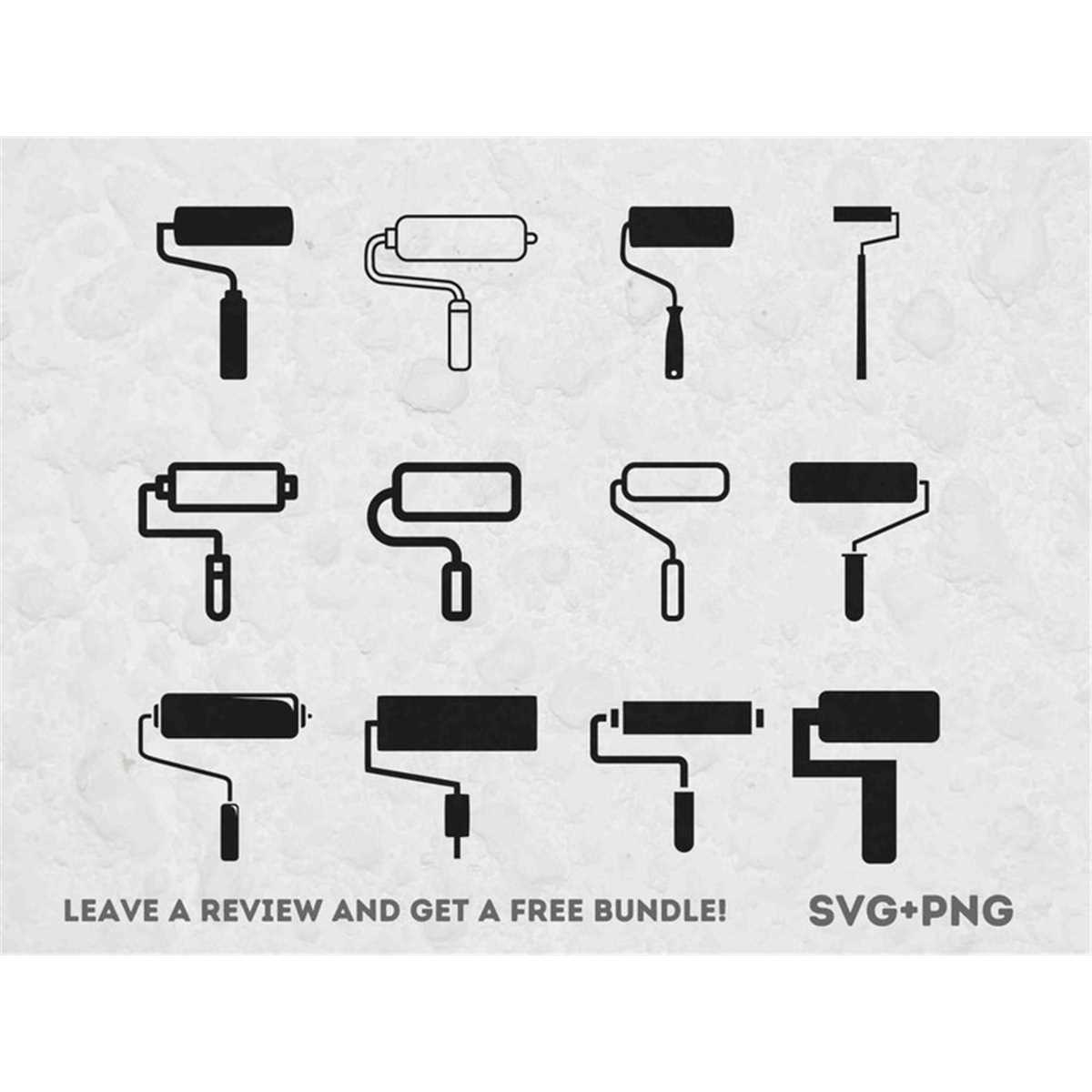 Paint Roller Svg Bundle, Paint Svg, SVG Files for Cricut, Pa | Inspire ...