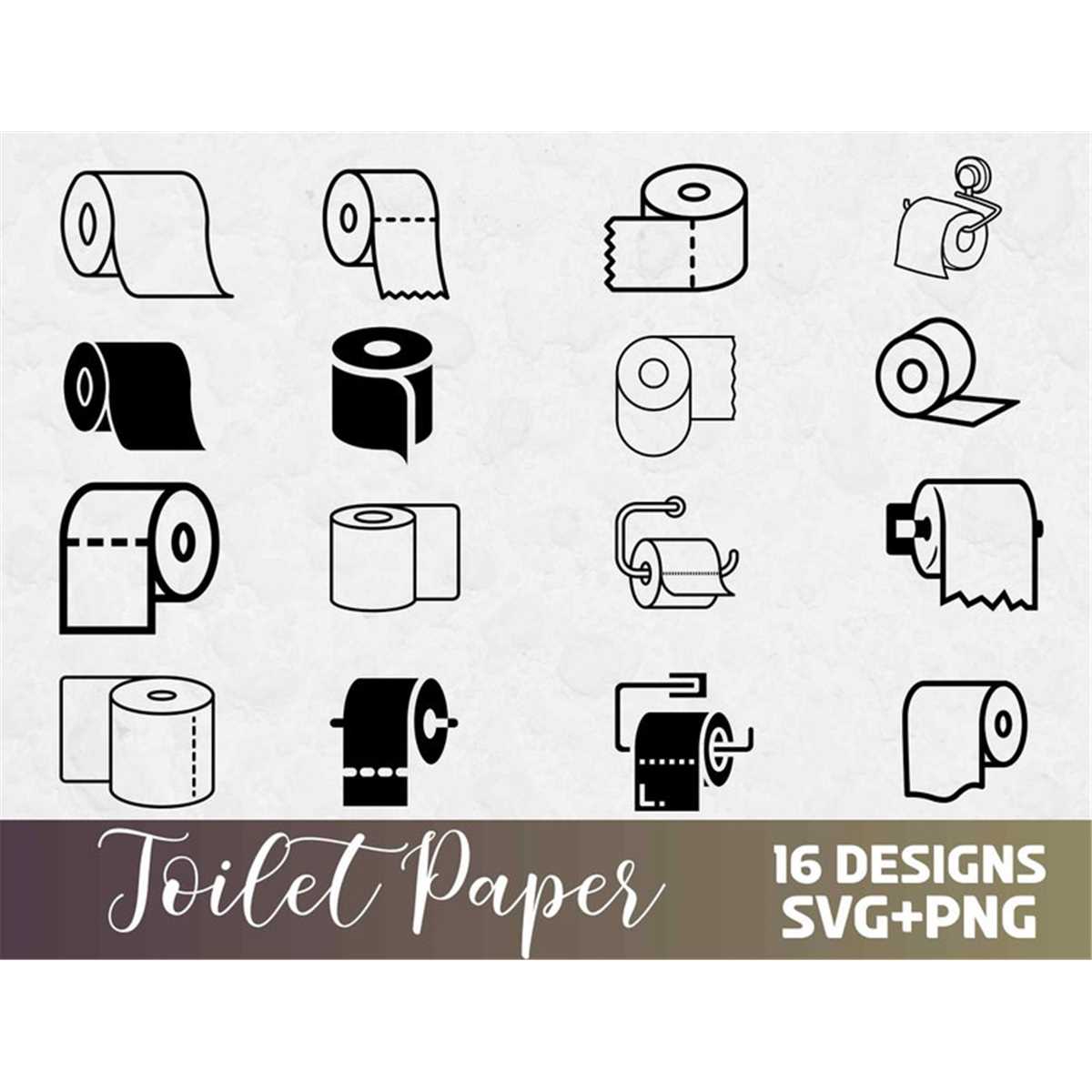 Toilet Paper Svg Bundle, Toilet Svg, SVG Files for Cricut, B | Inspire ...