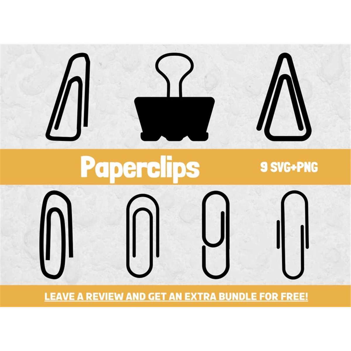 Paperclip SVG, Paperclip Clipart, Office Clipart, Svg files - Inspire ...