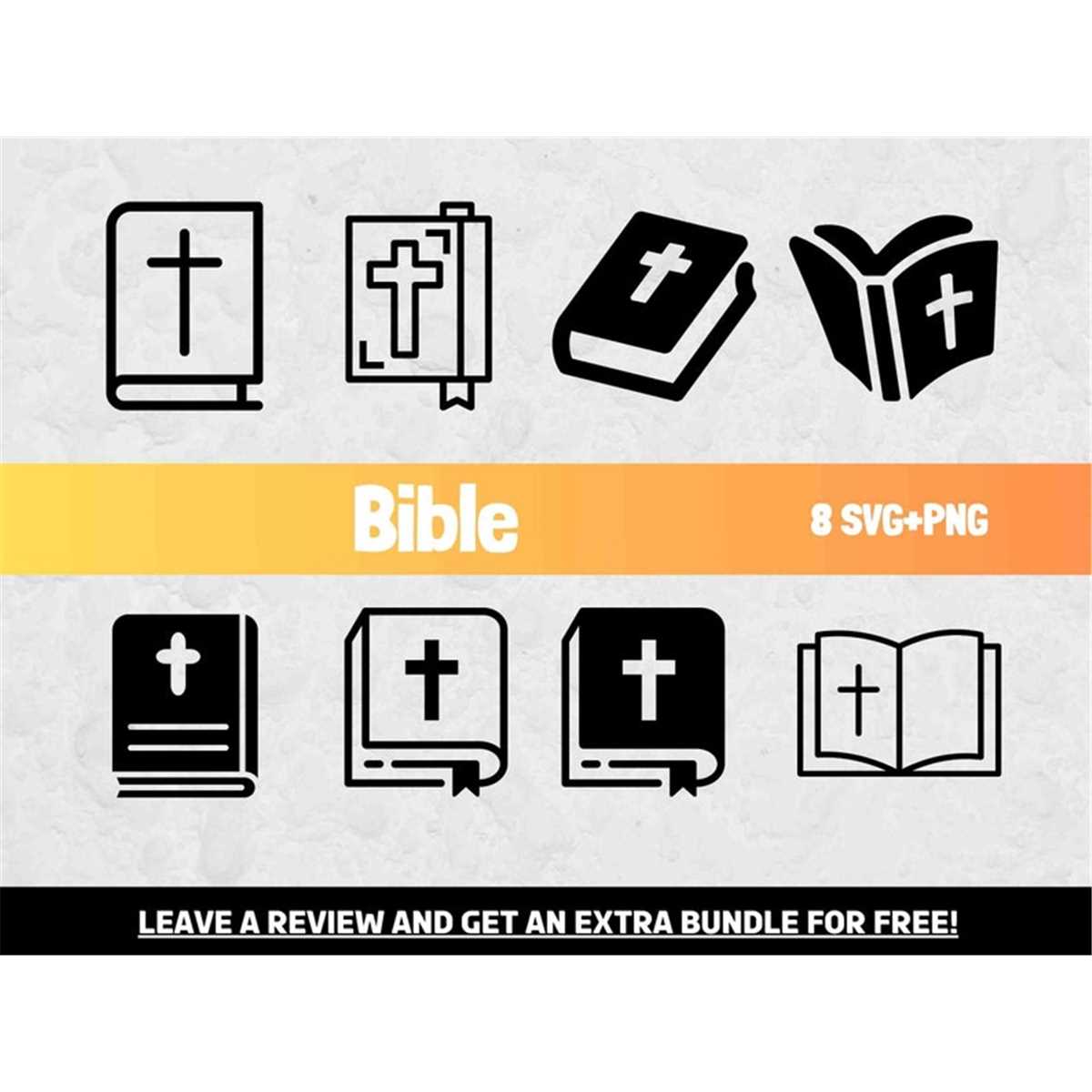Bible SVG, SVG Files for Cricut, Bible clipart, Christian SV - Inspire ...