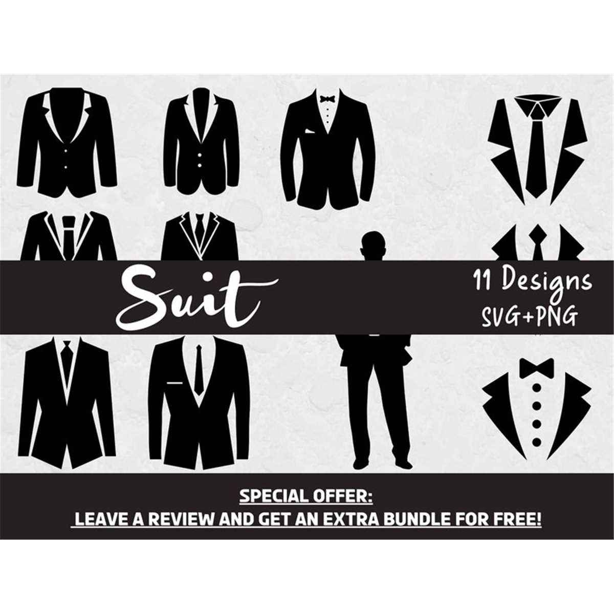 Suit Svg Bundle, Clothing Svg, Suits Svg, Svg Files for Cric | Inspire ...