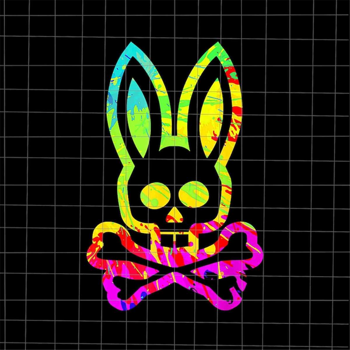 Psychedelic Bunny Png, Psycho-Bunnies Png, Skull Bunny Easte - Inspire ...