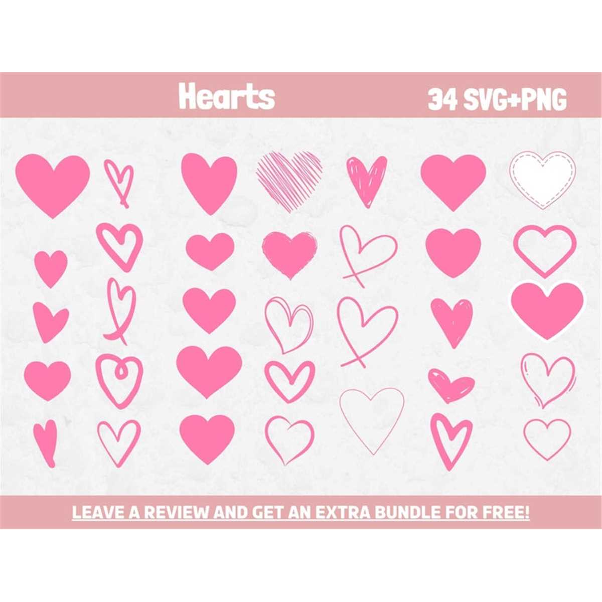 Hearts SVG, Heart SVG bundle, SVG Files for Cricut, Love Svg | Inspire ...