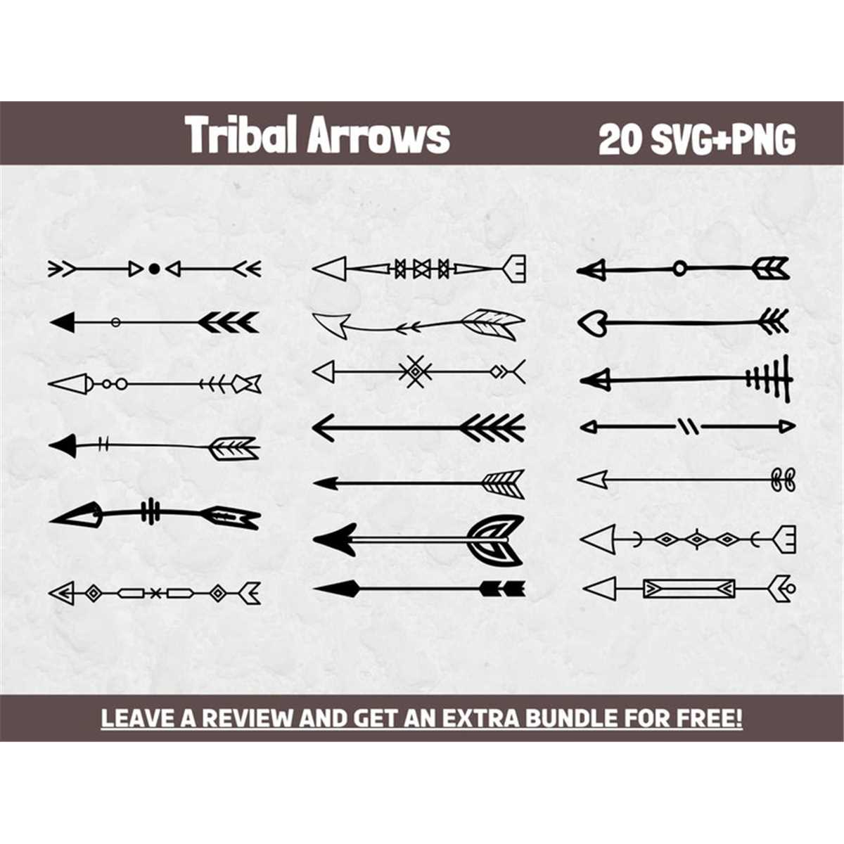 Tribal Arrow Svg, Arrow Cut File, Arrow SVG Bundle, SVG File | Inspire ...