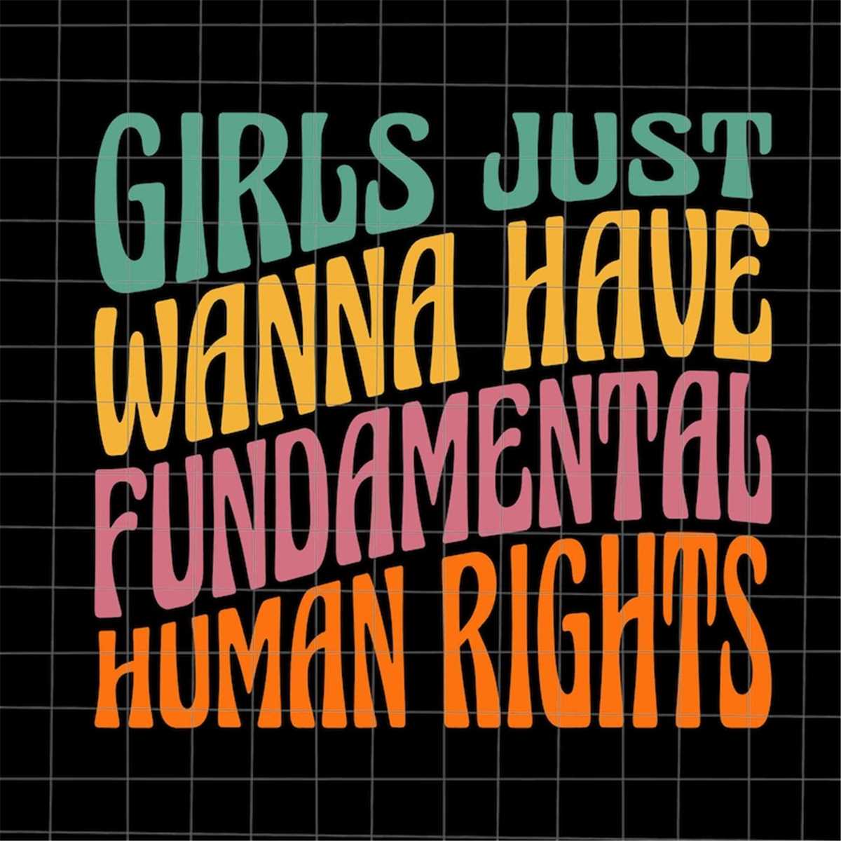 Girls Just Want to Have Fundamental Human Rights Svg, Pro Ro | Inspire ...