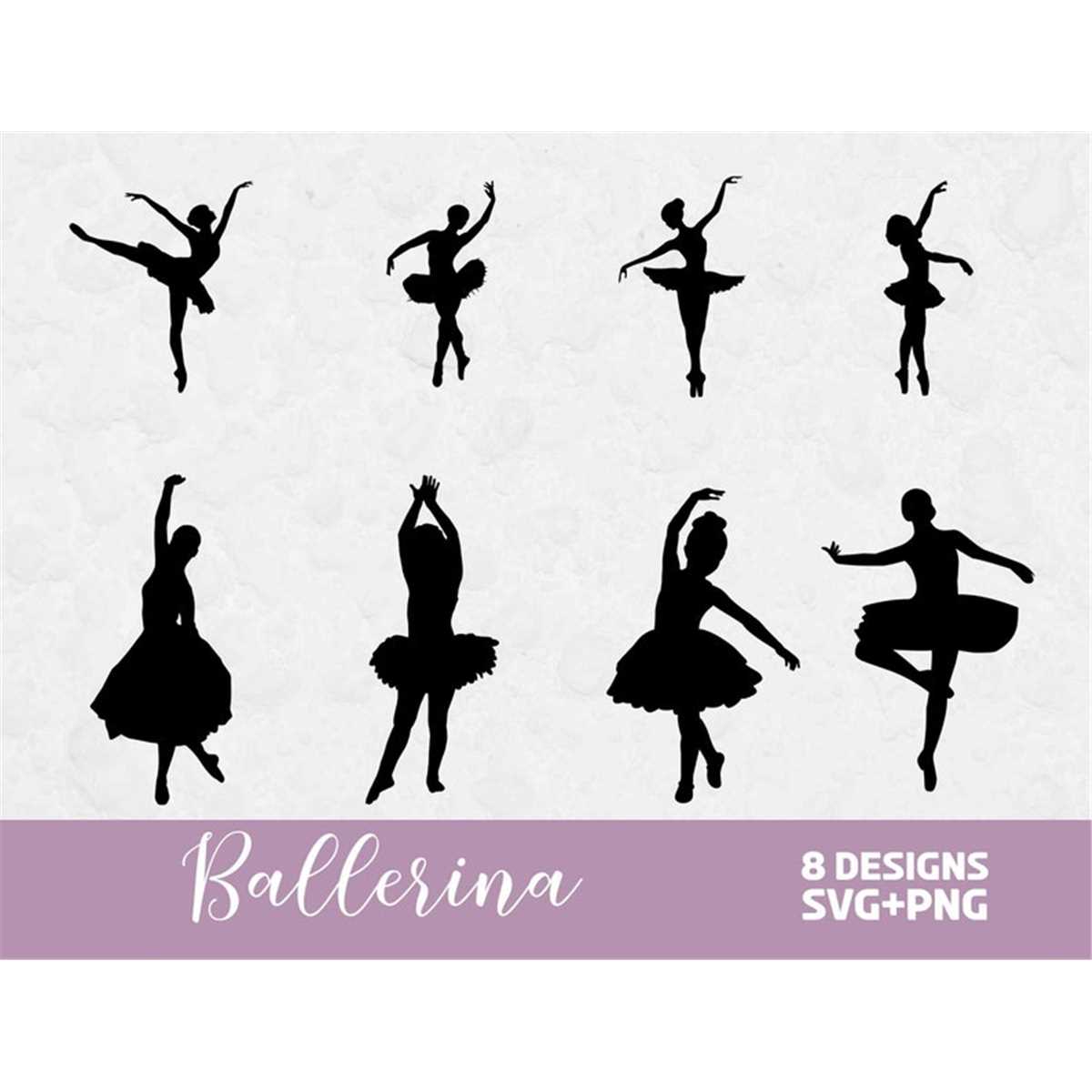 Ballerina SVG bundle, Svg files for Cricut, Dancer Silhouett | Inspire ...