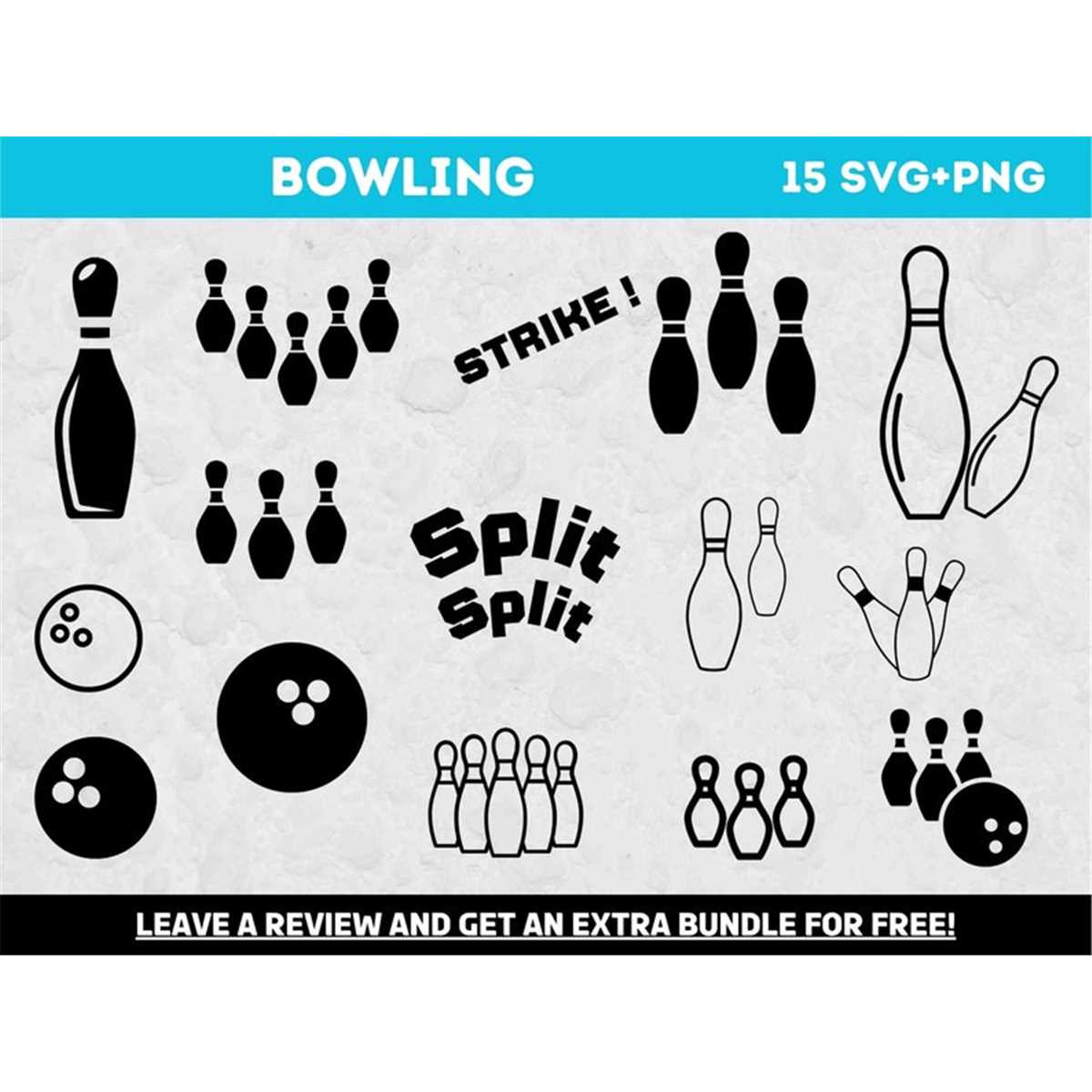 Bowling Svg, SVG Files for Cricut, Bowling Pin Svg, Bowling - Inspire ...