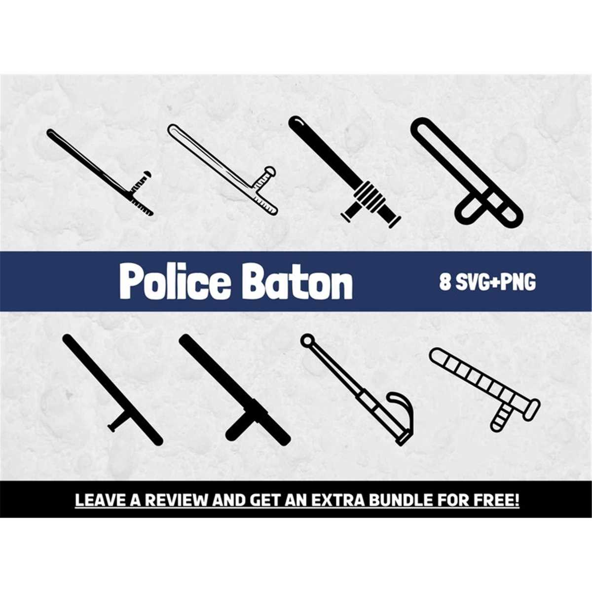 Police Baton Svg, Svg files for Cricut, Baton Svg, Police SV | Inspire ...