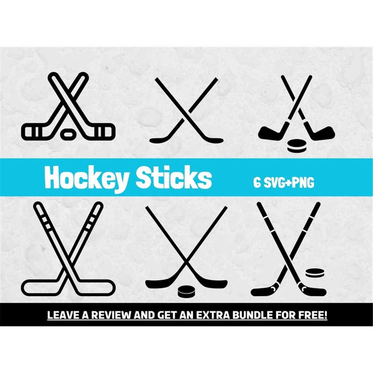 Hockey Sticks Svg Bundle, Hockey Svg, SVG Files for Cricut, | Inspire ...